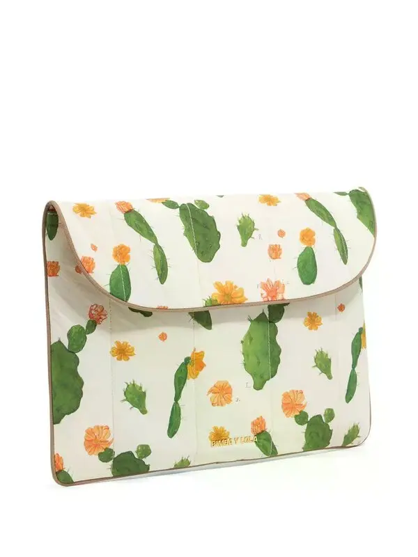 Bimba Y Lola Cactus-print Laptop Sleeve