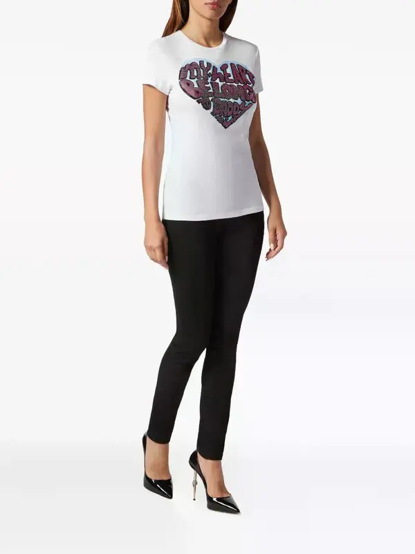 Philipp Plein Pure Crystals Embellished T-shirt - White