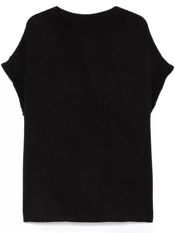 MARINA YEE Merino Wool Knit T-shirt - Black