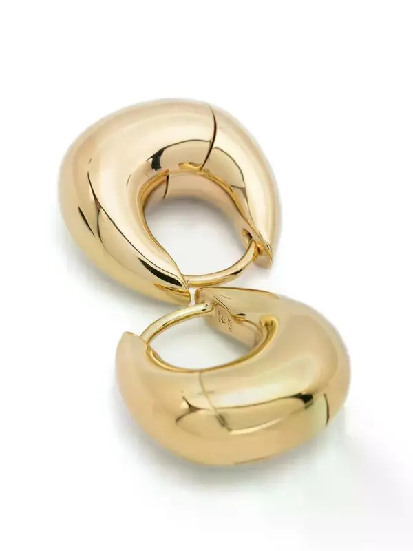 Tom Wood Small Bao Hoop Earrings In -tone Sterling Silver