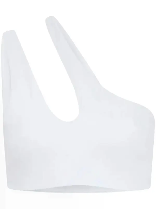 LET'S SWIM One-shoulder Bikini Top With Cut-out Detailing