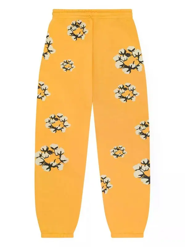 DENIM TEARS Cactus Tears Wreath Track Pants - Yellow