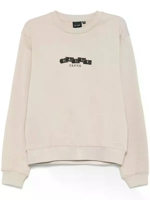 DAILY PAPER Logo Print Crewneck Sweatshirt