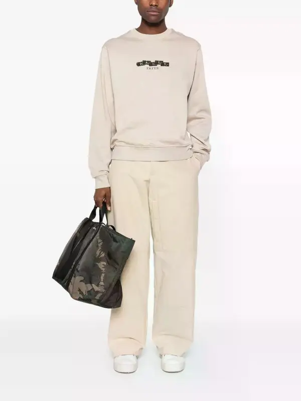 DAILY PAPER Logo Print Crewneck Sweatshirt