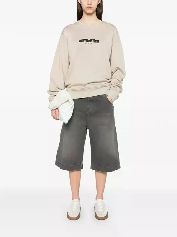 DAILY PAPER Logo Print Crewneck Sweatshirt