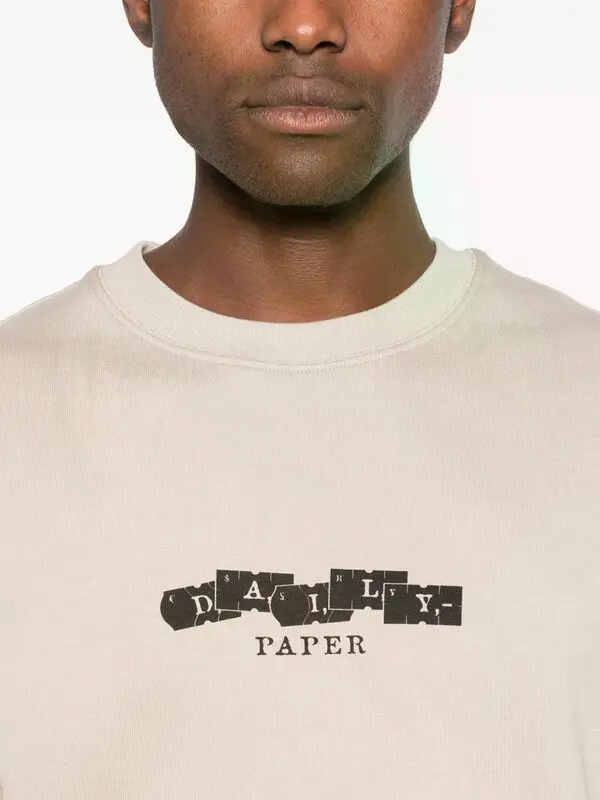 DAILY PAPER Logo Print Crewneck Sweatshirt