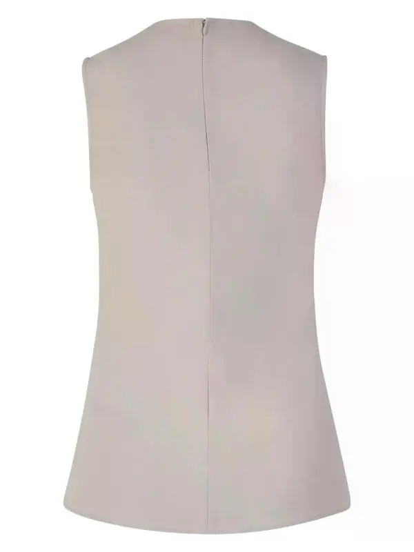 AMI Paris Crepe Tank Top - Neutrals