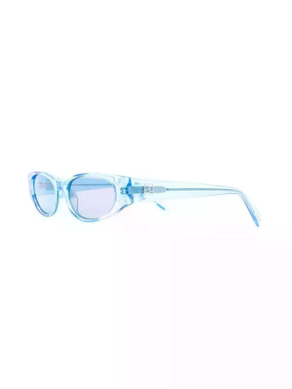 By Far Rodeo Transparent Frame Sunglasses - Blue