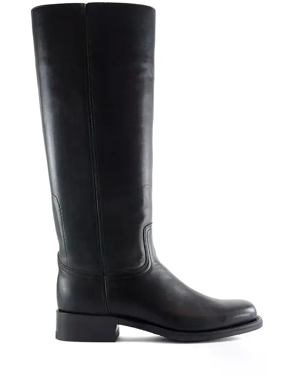 NOTABENE Achilla Knee-length Square Toe Boots - Black