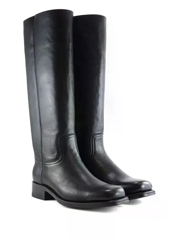 NOTABENE Achilla Knee-length Square Toe Boots - Black