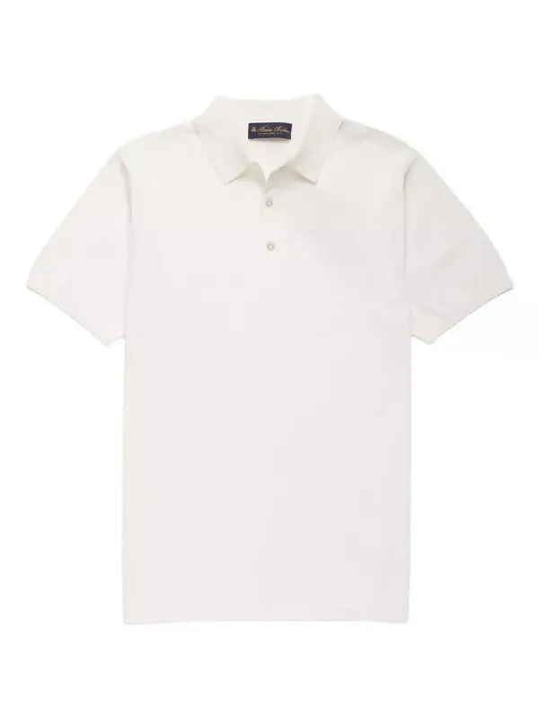 Brooks Brothers Cotton Polo Shirt - White