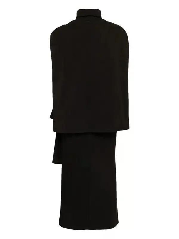 Goen.j Knot Detailed Cape-effect Dress