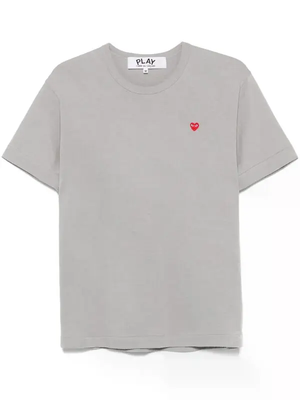 Play Comme Des Garcon Mini Heart-patch T-shirt