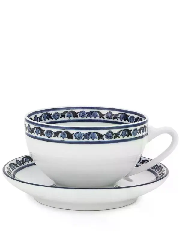 Dolce & Gabbana Mediterraneo-trim Teacups - White