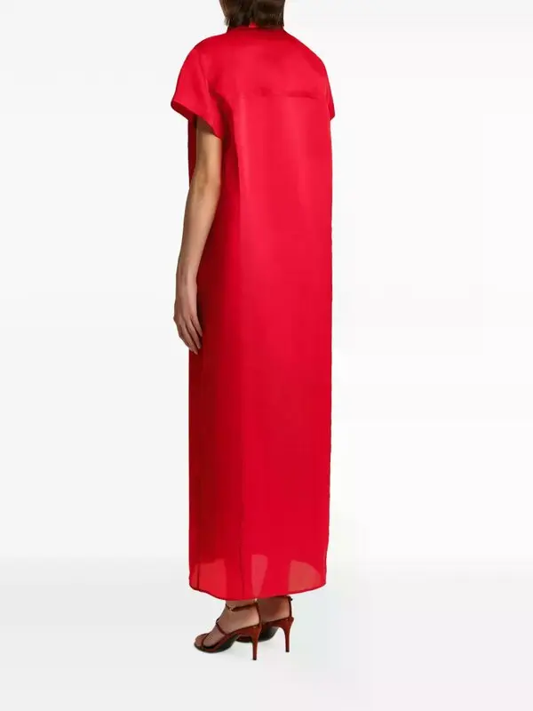 Khaite Effy Maxi Dress - Red