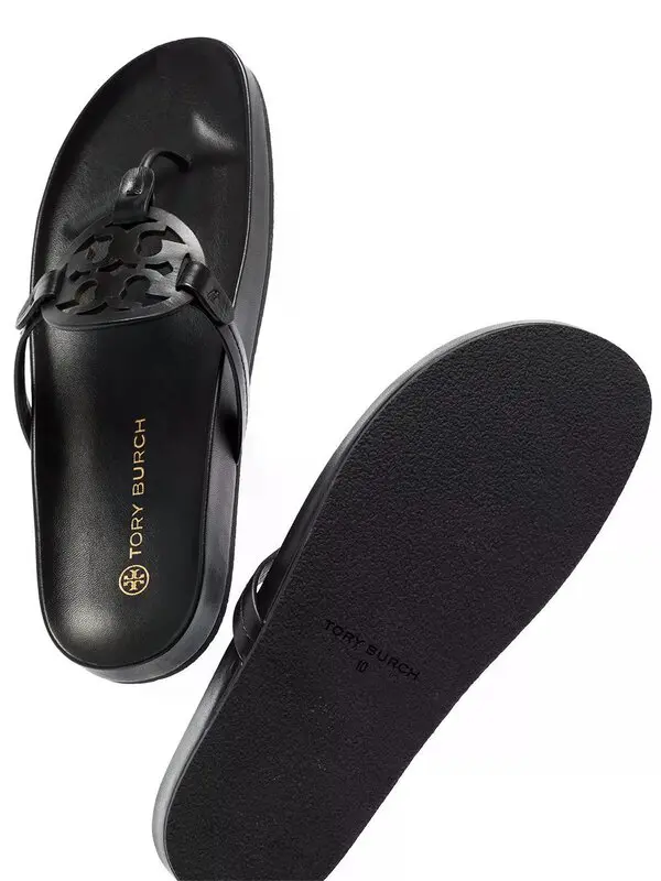 Tory Burch Miller Monogram Flat Sandals
