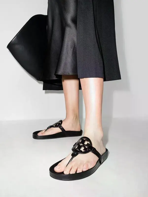 Tory Burch Miller Monogram Flat Sandals