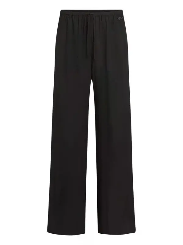 Karl Lagerfeld Sheer Beach Trousers - Black