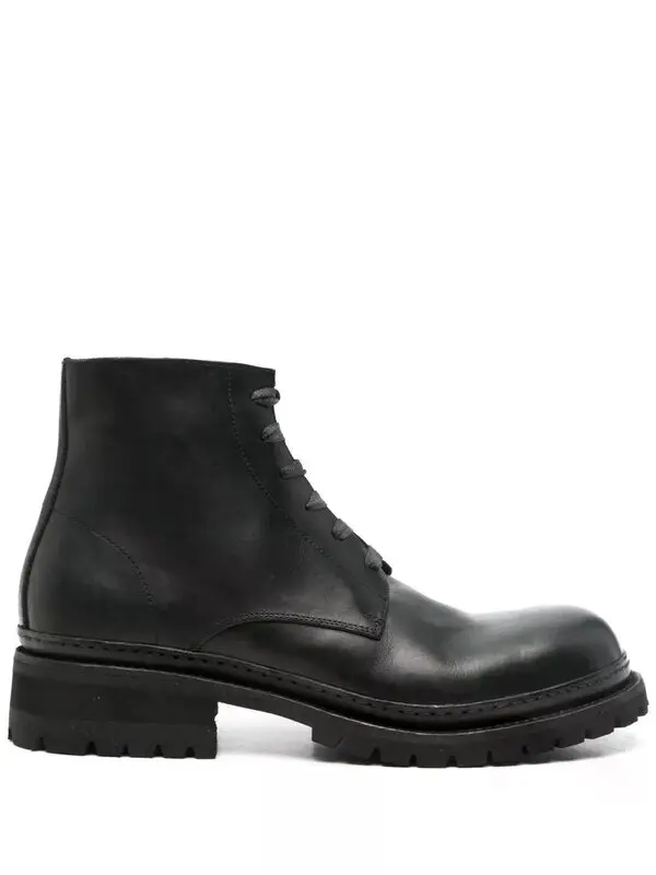 A DICIANNOVEVENTITRE Leather Lace-up Boots
