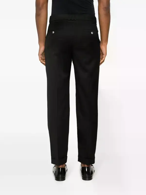 Balmain Tapered Wool Trousers
