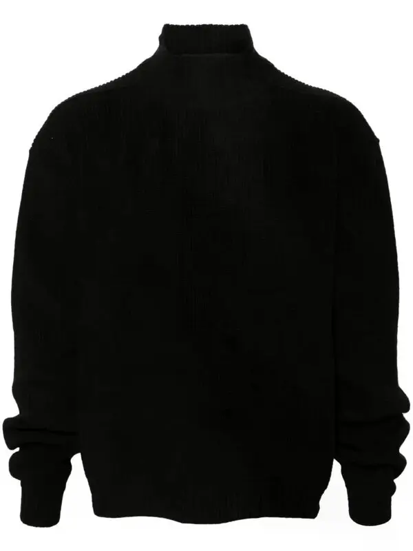 Rick Owens Virgin Wool Roll Neck Jumper