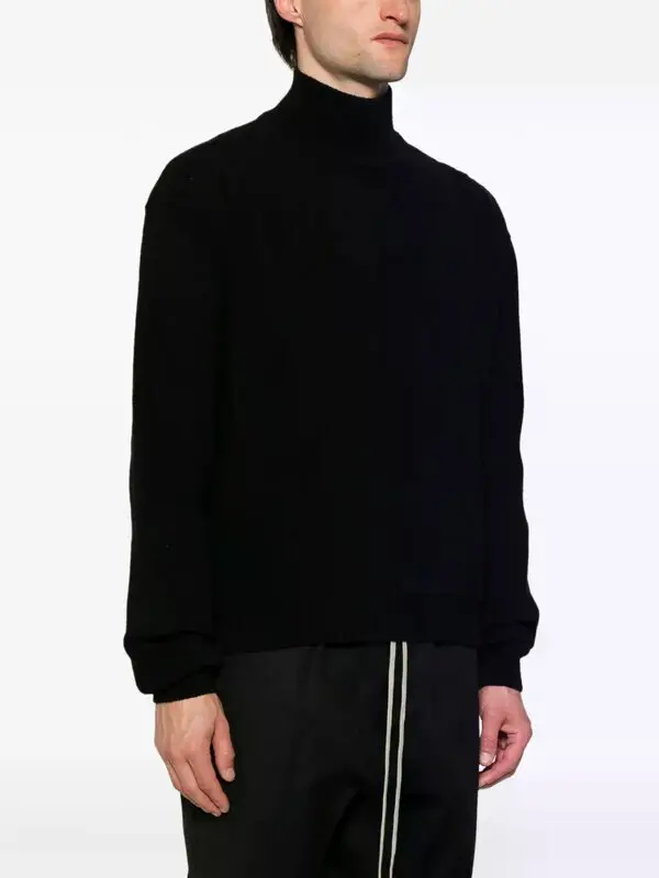 Rick Owens Virgin Wool Roll Neck Jumper