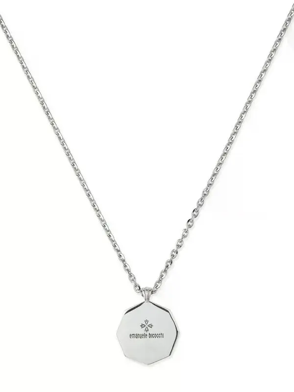Emanuele Bicocchi Mother-of-pearl Amulet Necklace - Silver
