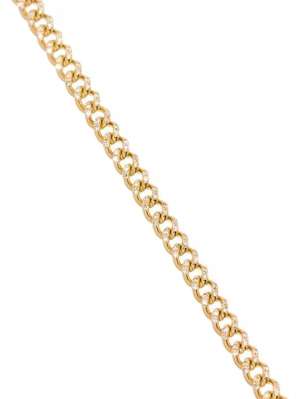 Shay 18k Yellow Baby Link Pavé Diamond Choker