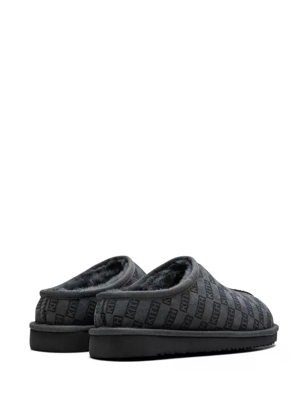 Kith Monogram Shearling Lined Slip-on Slippers