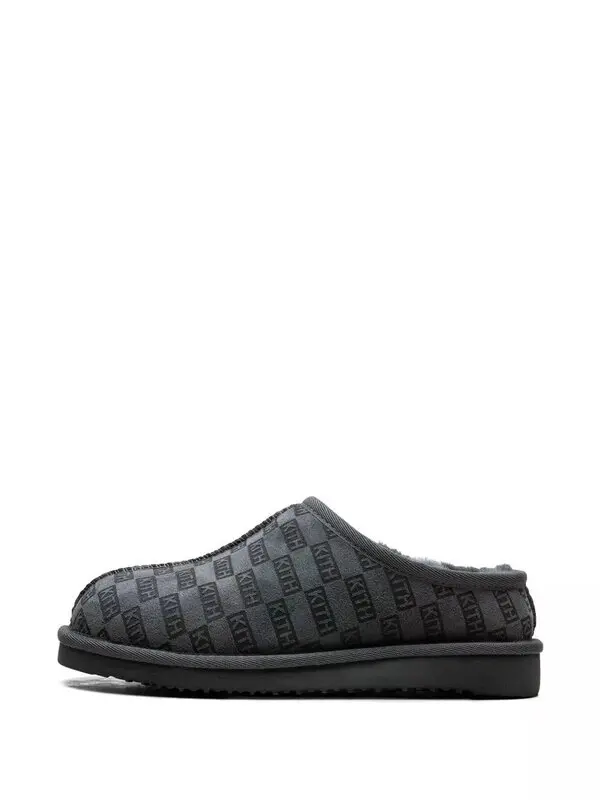 Kith Monogram Shearling Lined Slip-on Slippers