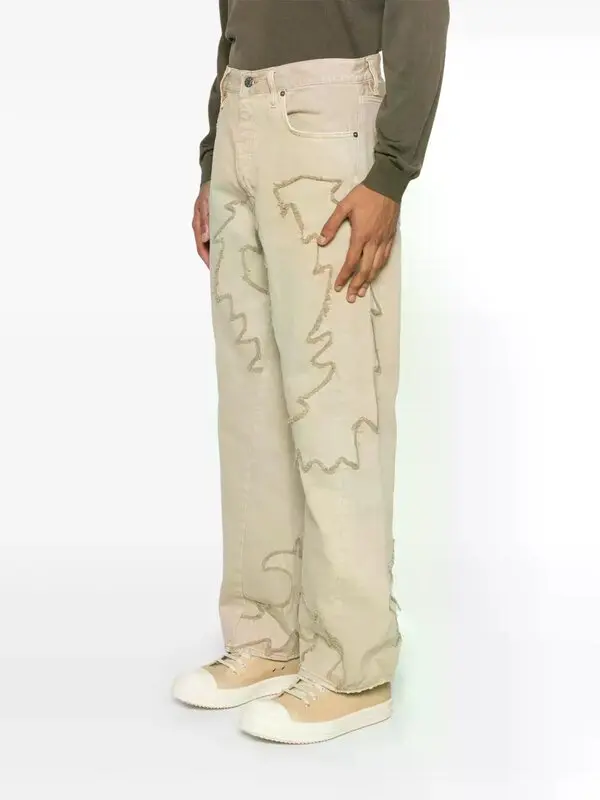 SUNFLOWER Logo Patch Jeans