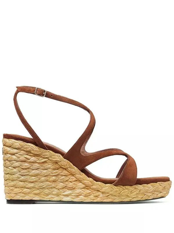 JIMMY CHOO Ayla Suede Wedge Sandals