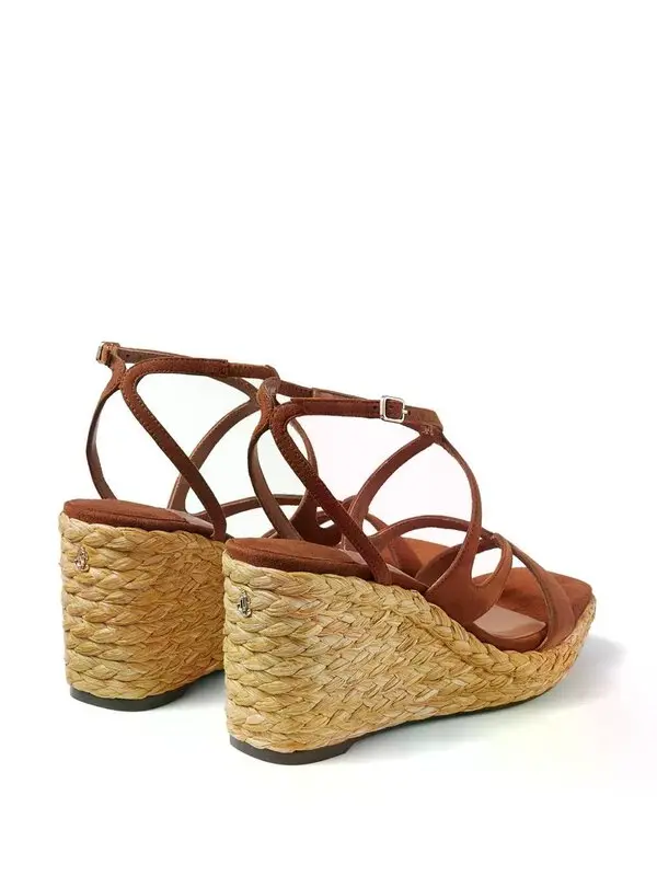 JIMMY CHOO Ayla Suede Wedge Sandals