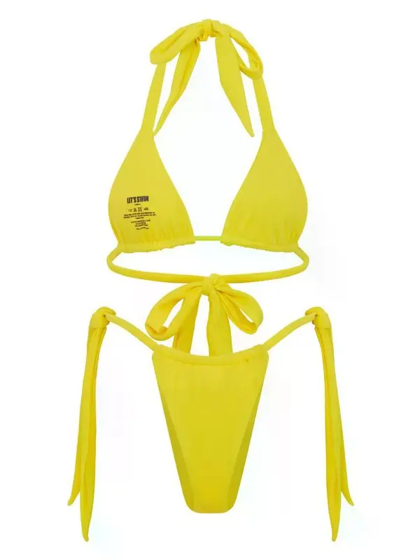 LET'S SWIM Side Tie-fastening Bikini Bottoms