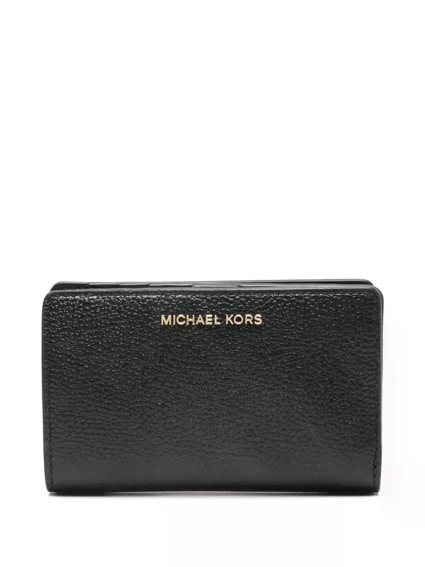 Michael Kors Medium Pebbled Leather Wallet - Black