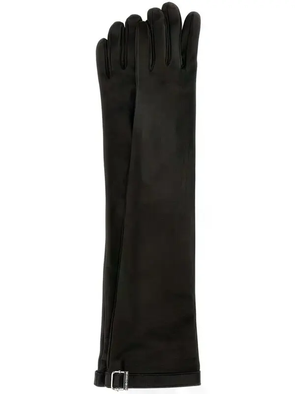 ARMARIUM Long Leather Gloves - Black