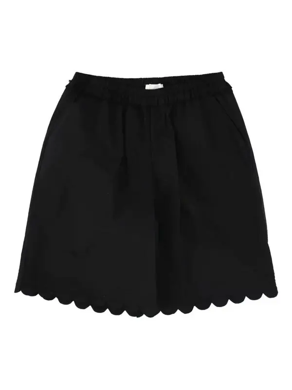 THE GARMENT Poplin Shorts With Scallop Edge