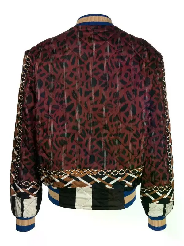 PIERRE-LOUIS MASCIA Patchwork Design Bomber Jacket