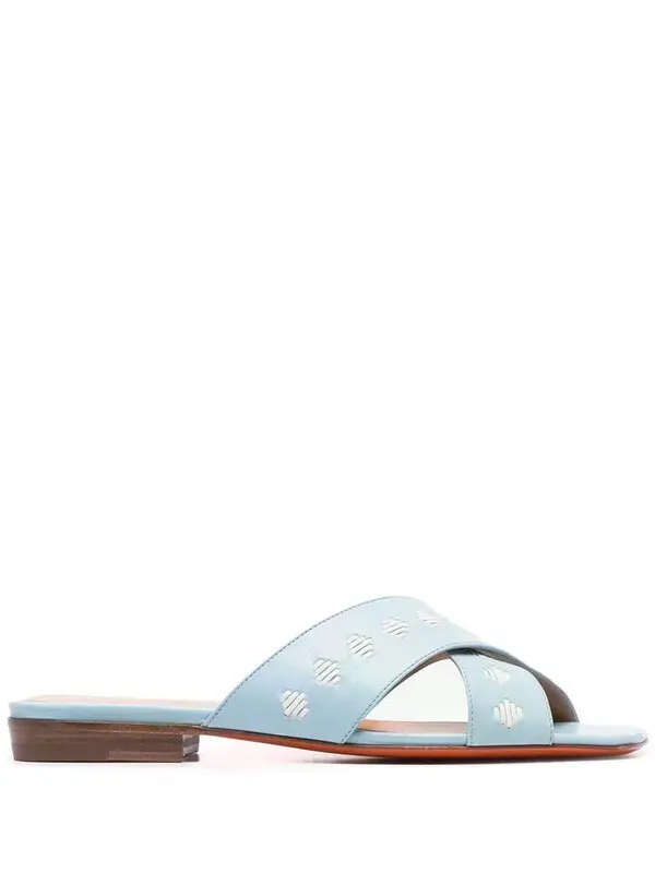 Santoni Crossover Strap Sandals