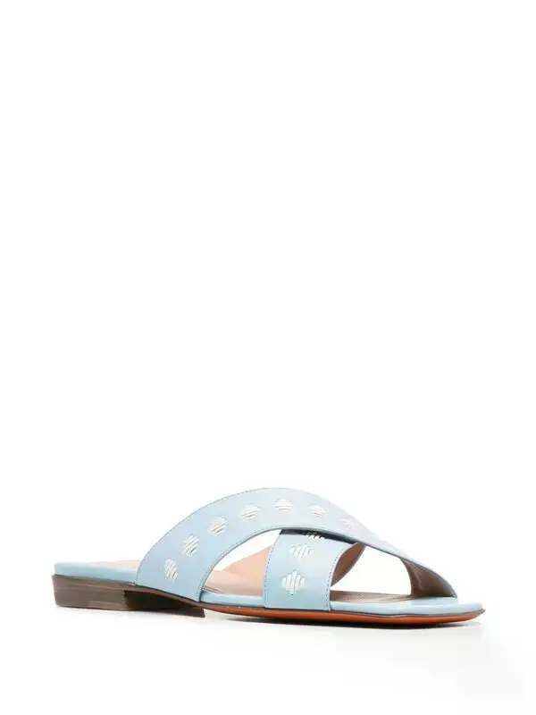 Santoni Crossover Strap Sandals