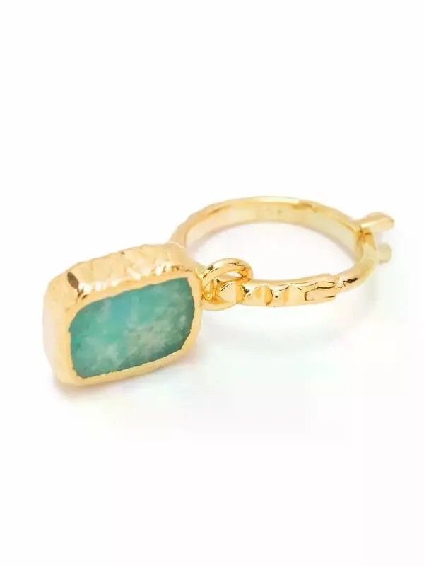 MISSOMA Mini Hoop Earrings With Amazonite