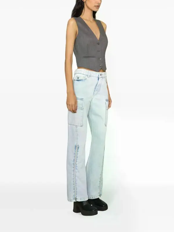 Stella McCartney Mid-rise Wide-leg Cargo Jeans