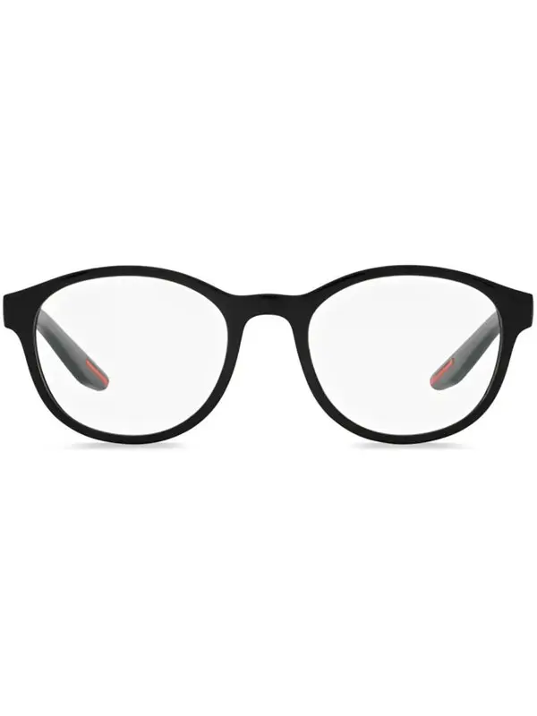Prada Ps 07pv Round-frame Glasses - Black