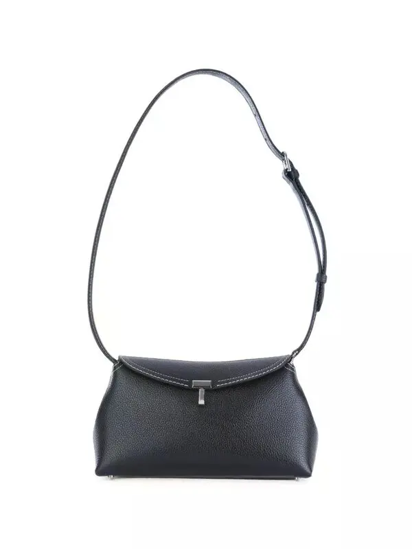 TOTEME T-lock Grained-leather Clutch Bag