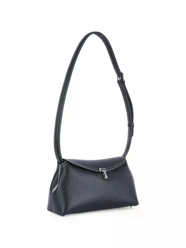 TOTEME T-lock Grained-leather Clutch Bag