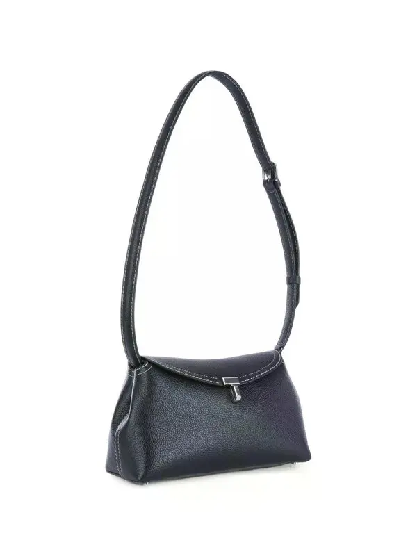 TOTEME T-lock Grained-leather Clutch Bag