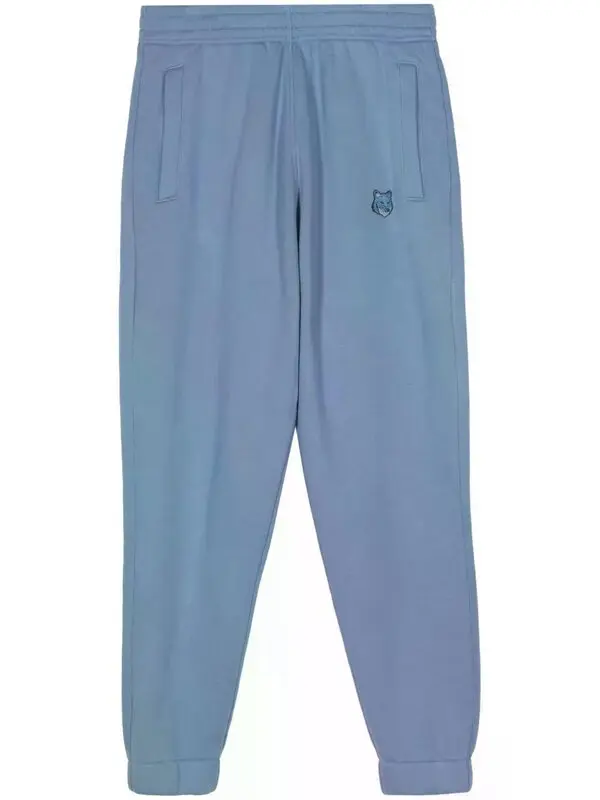 Maison Kitsuné Fox-appliqué Cotton Track Pants