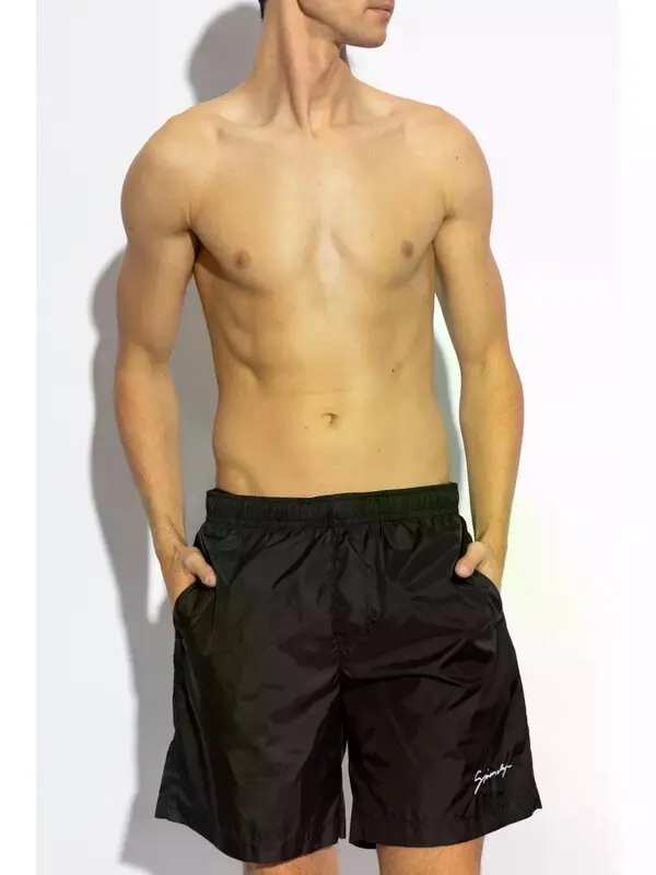 Givenchy Logo-embroidered Swim Shorts