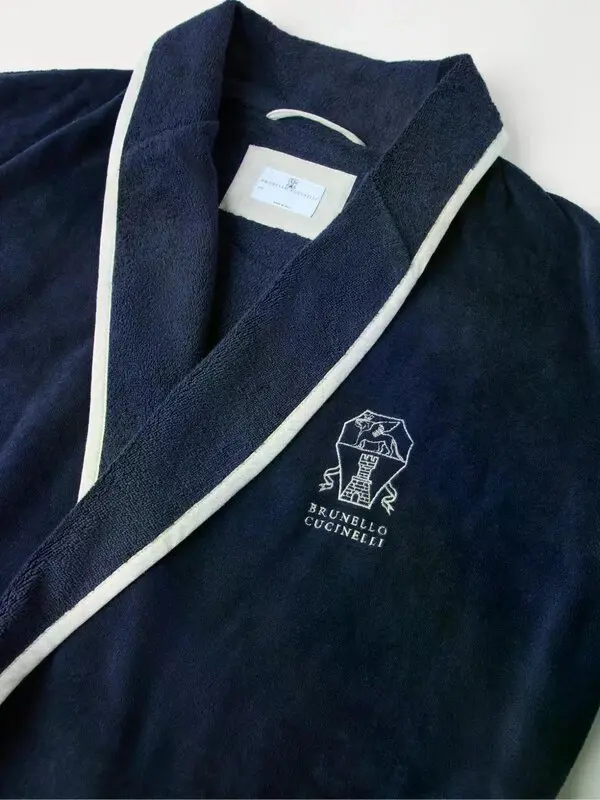 Brunello Cucinelli Logo-embroidered Bathrobe