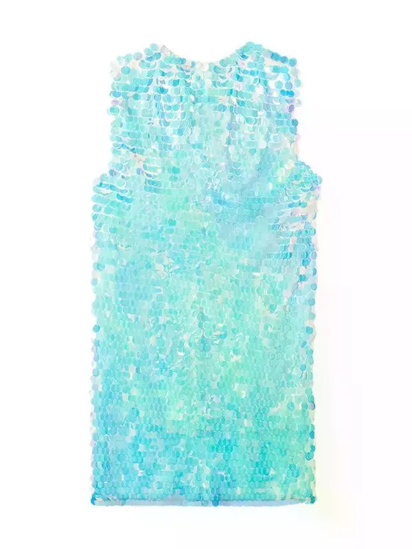 Nina Ricci Sleeveless Sequin Embellished Dress